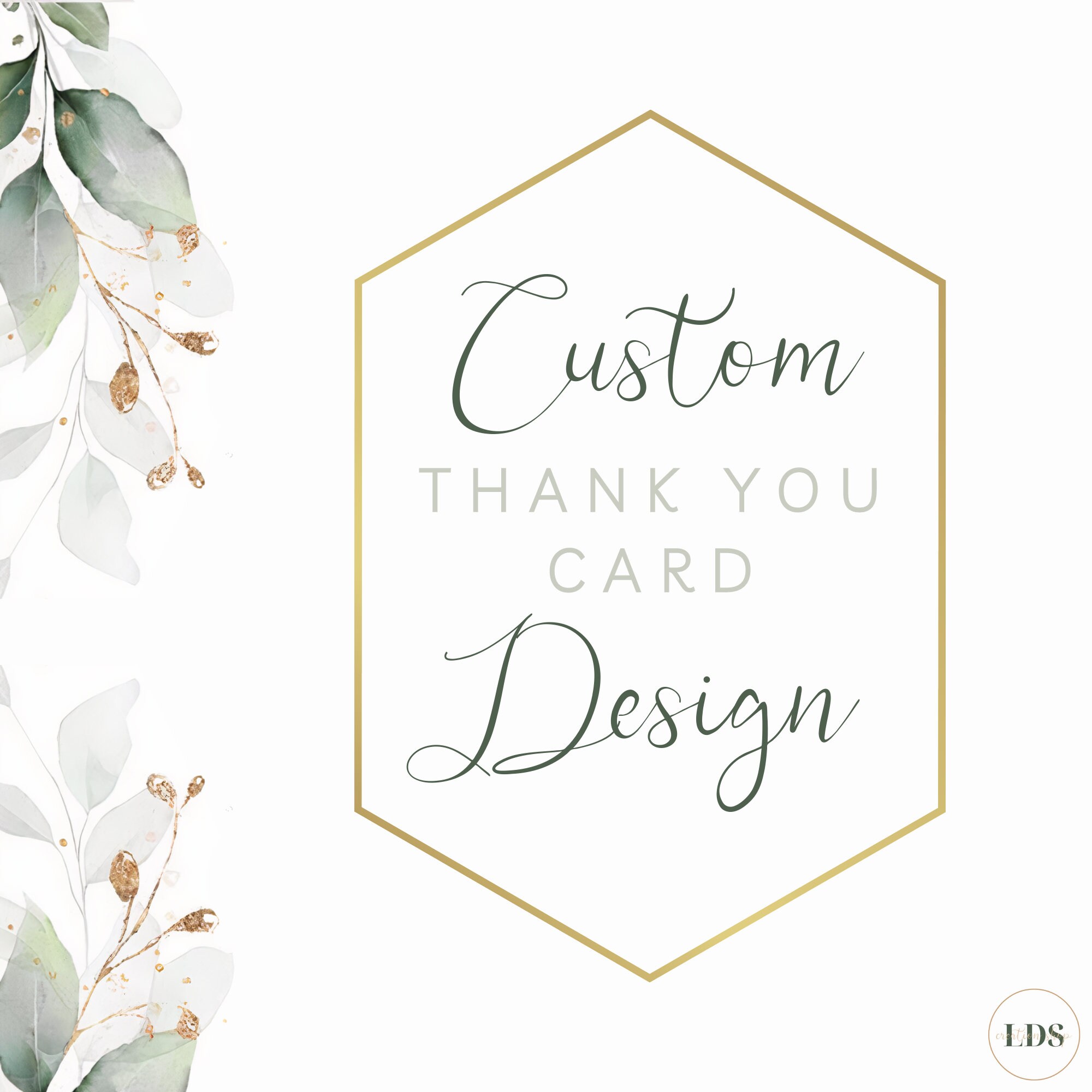 Custom Thank You Cards Digital Design Customized Thank You - Etsy