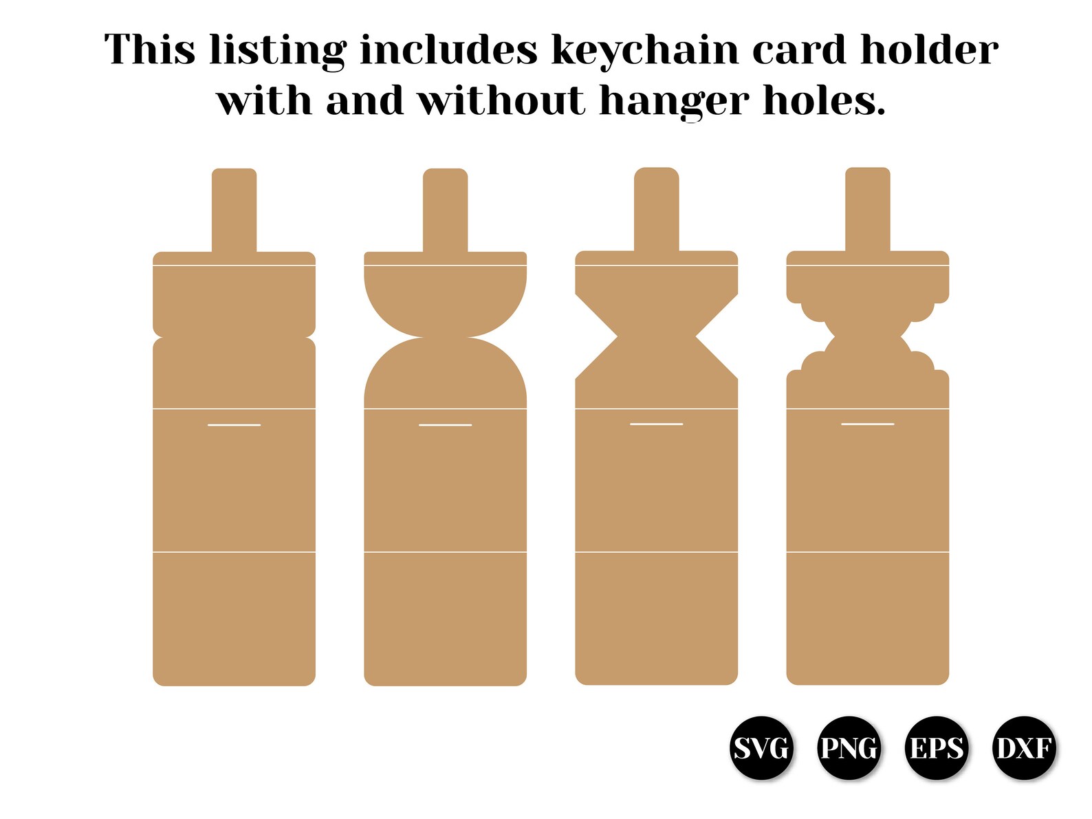 Keychain card holder svg bundle Keyring holder card svg | Etsy