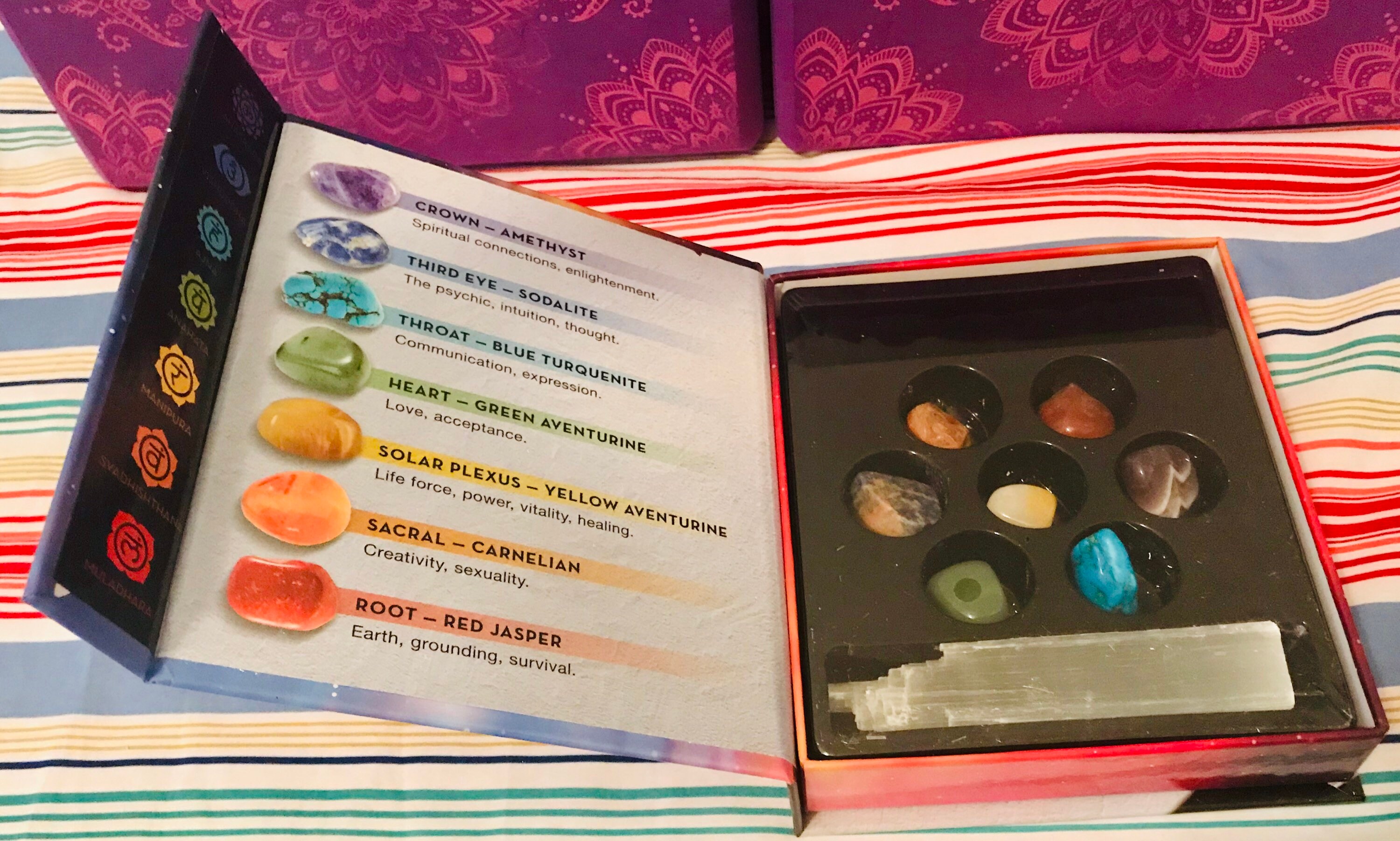 7 Chakras Set Crystal Necklace Chakra Stones Beginner | Etsy