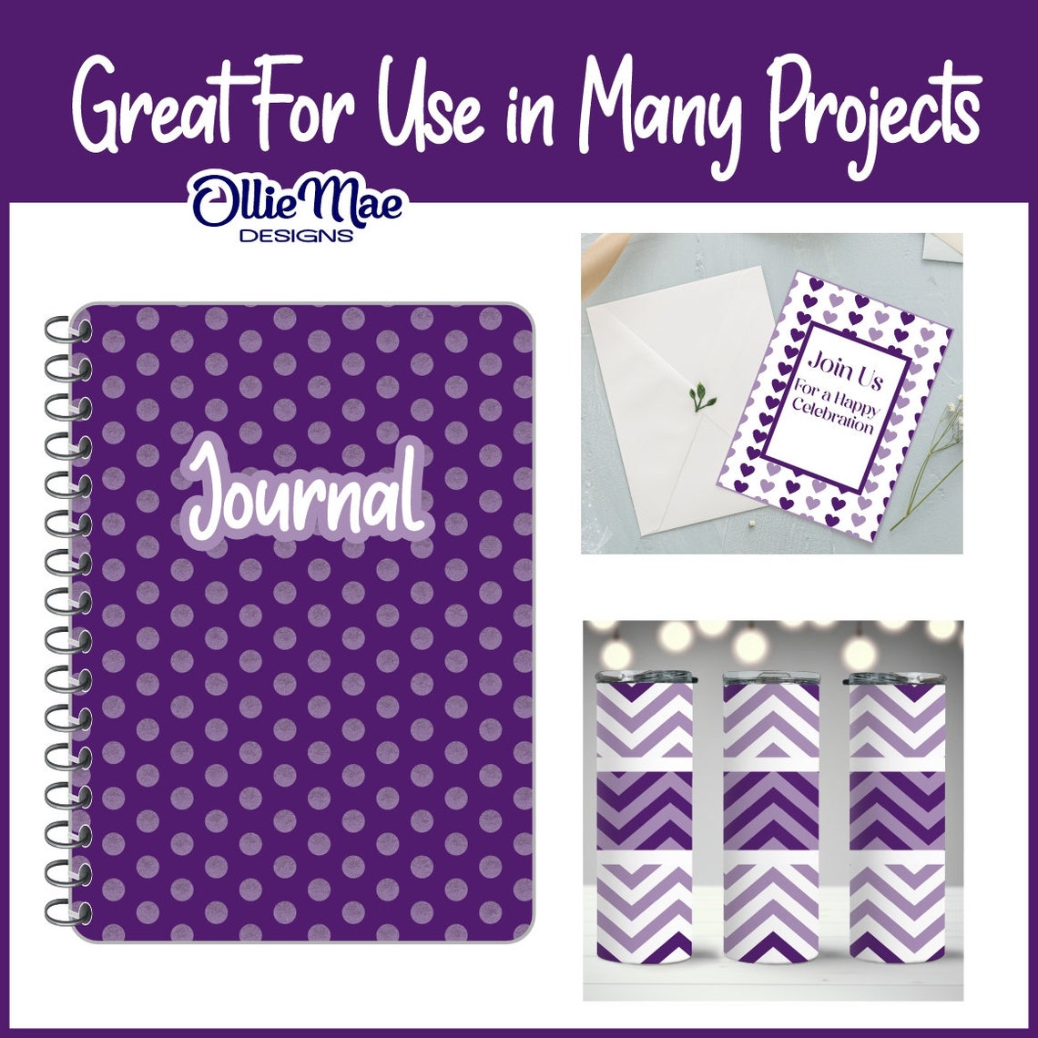 Purple Digital Paper Pack, Mardi Gras, Scrapbook Paper Background ...