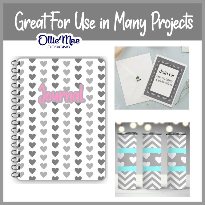 Gray Digital Paper Pack, Scrapbook Papers, Backgrounds, Printable ...