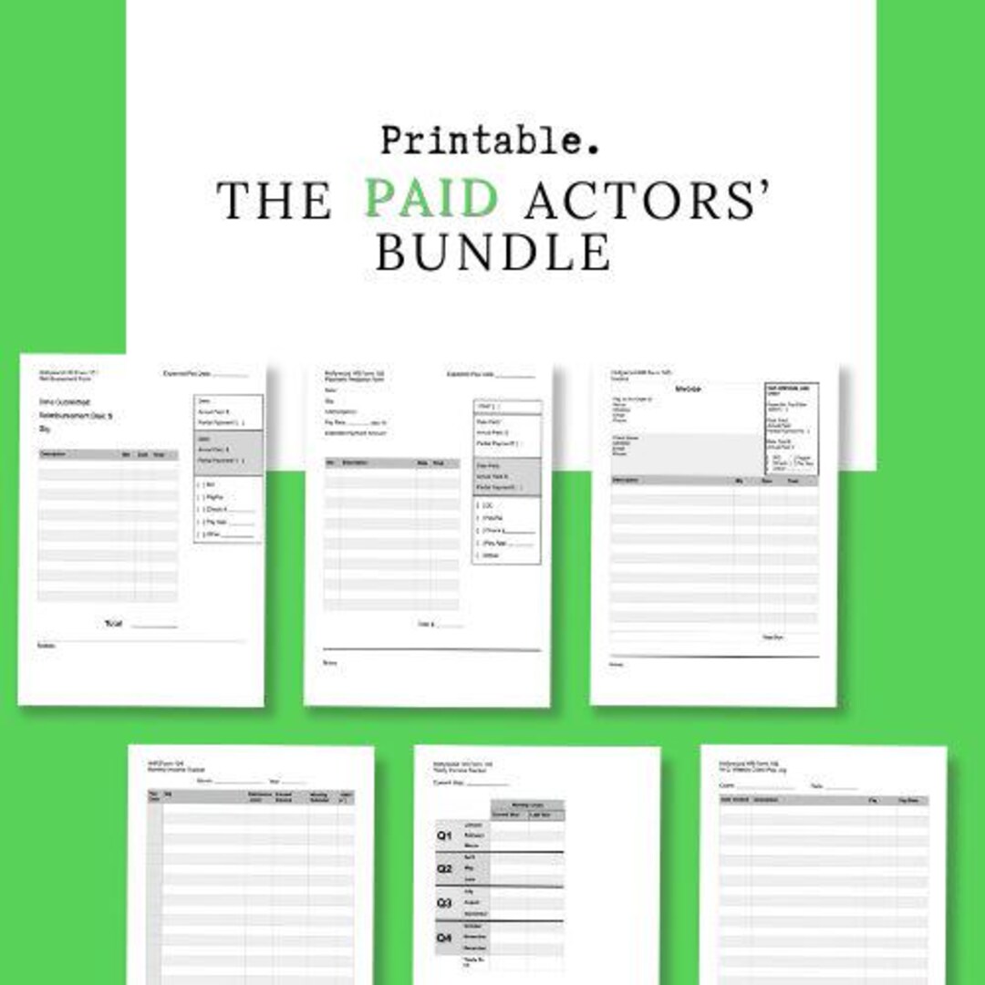 The Paid Actors' Bundle - Etsy