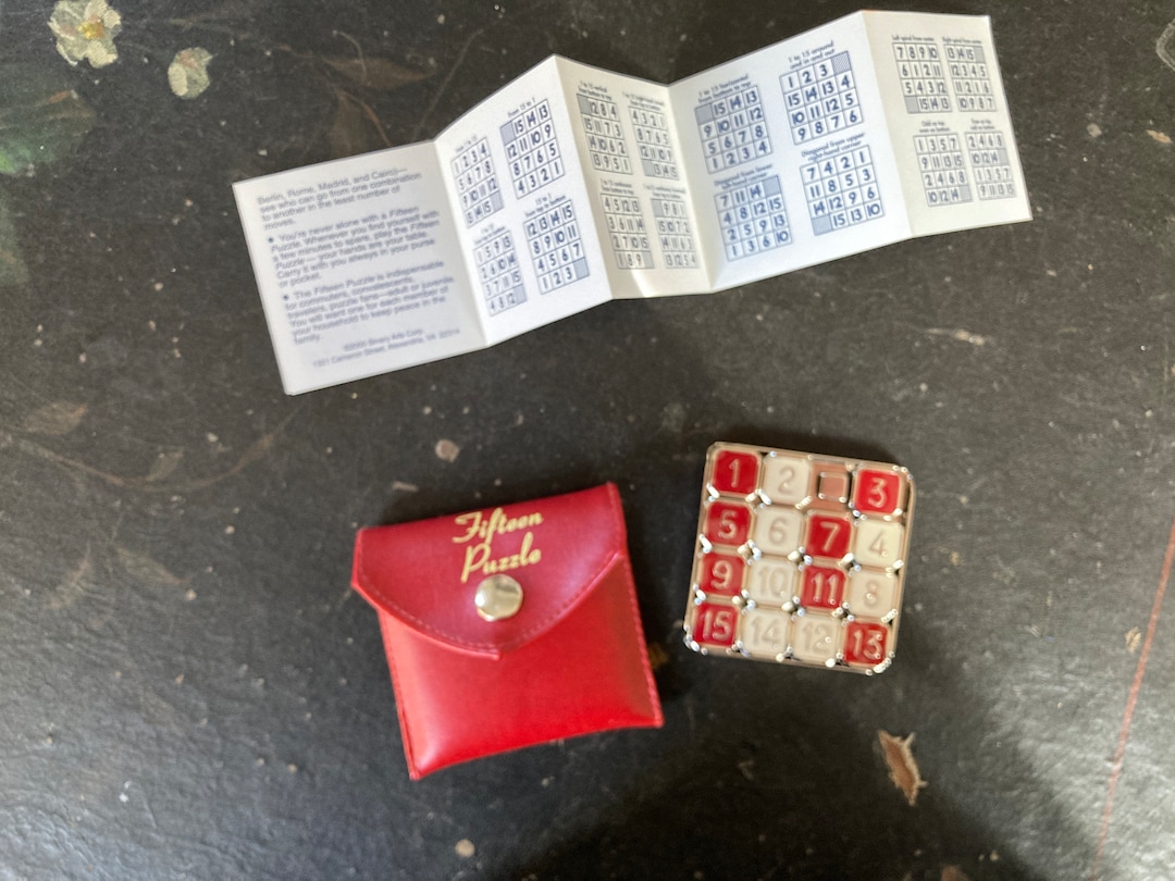 Fun Fifteen Puzzle, Number Sliding/sorting Game - Etsy