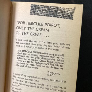Vintage Agatha Christie Poirot Paperbacks From the 50s and 60s - Etsy