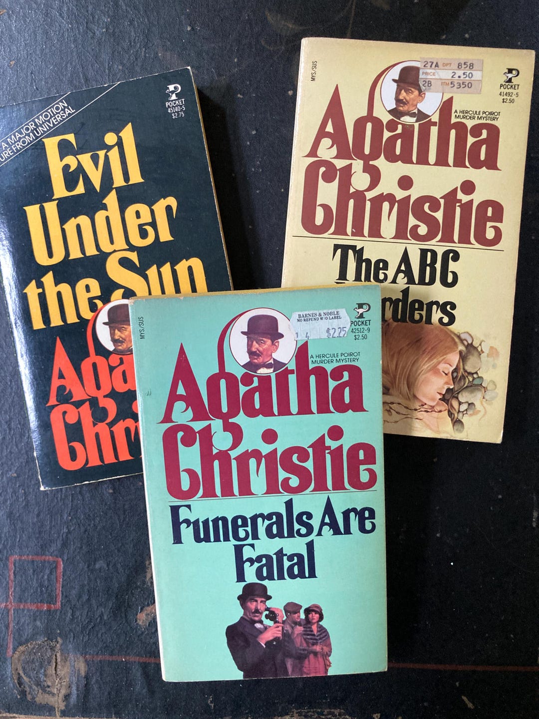 Vintage Agatha Christie Poirot Paperbacks From the 50s and 60s - Etsy
