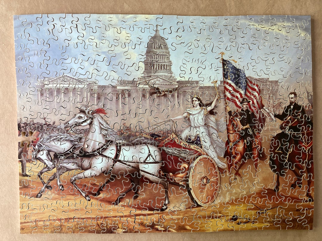 Emancipation Proclamation Vintage Wooden Puzzle, Complete - Etsy