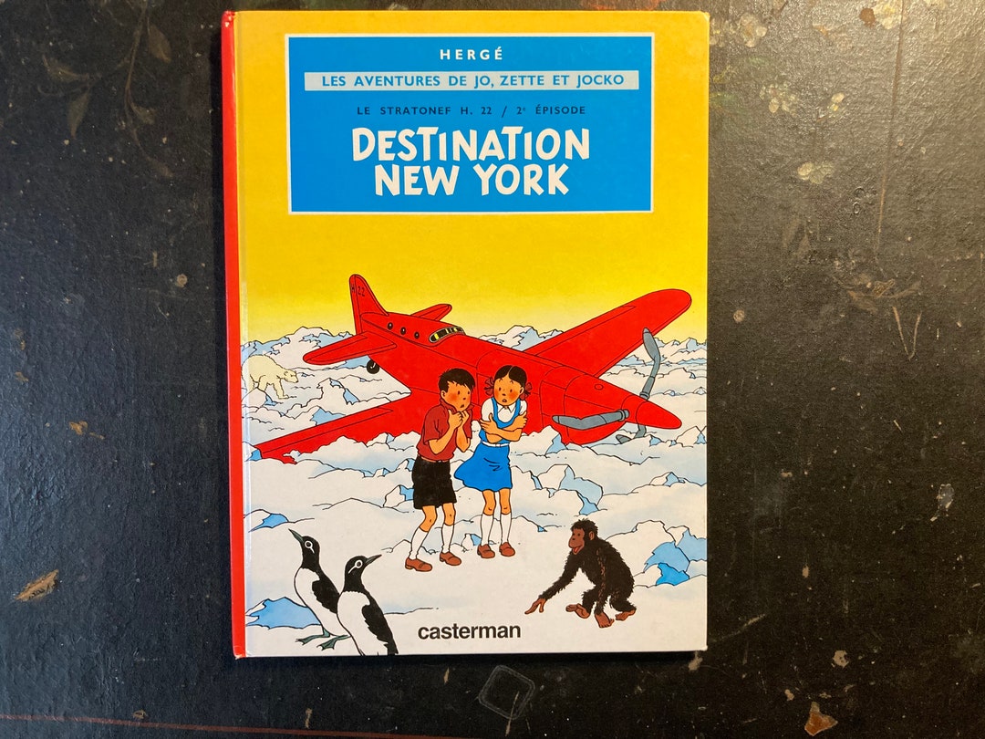 Herge's Les Adventures De Jo, Zette and Jocko Book in French - Etsy