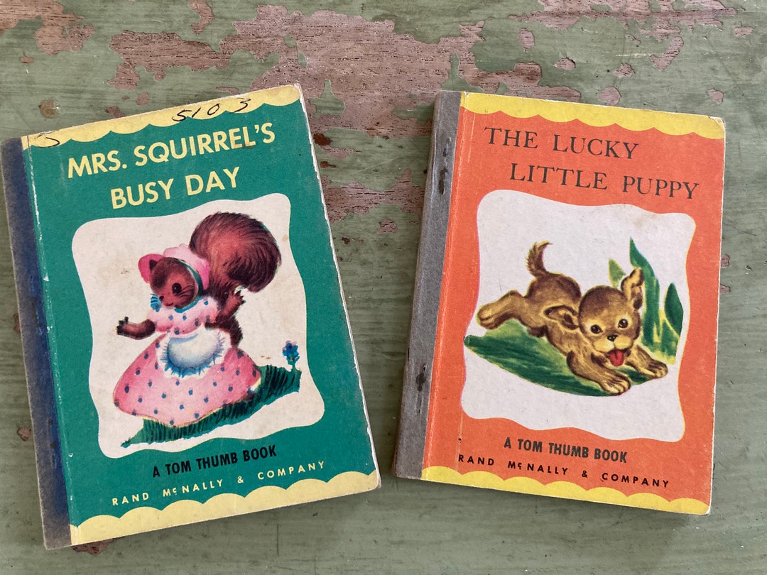 Tom Thumb Tiny Books: Mrs. Squirrel & Lucky Puppy Set - Etsy Österreich