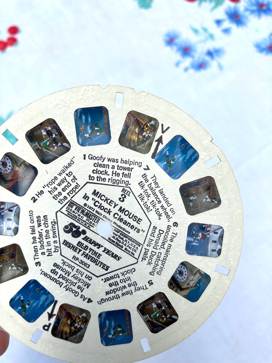 Vintage Mickey Mouse in Clock Cleaners View Master Reel by Sawyer's ...