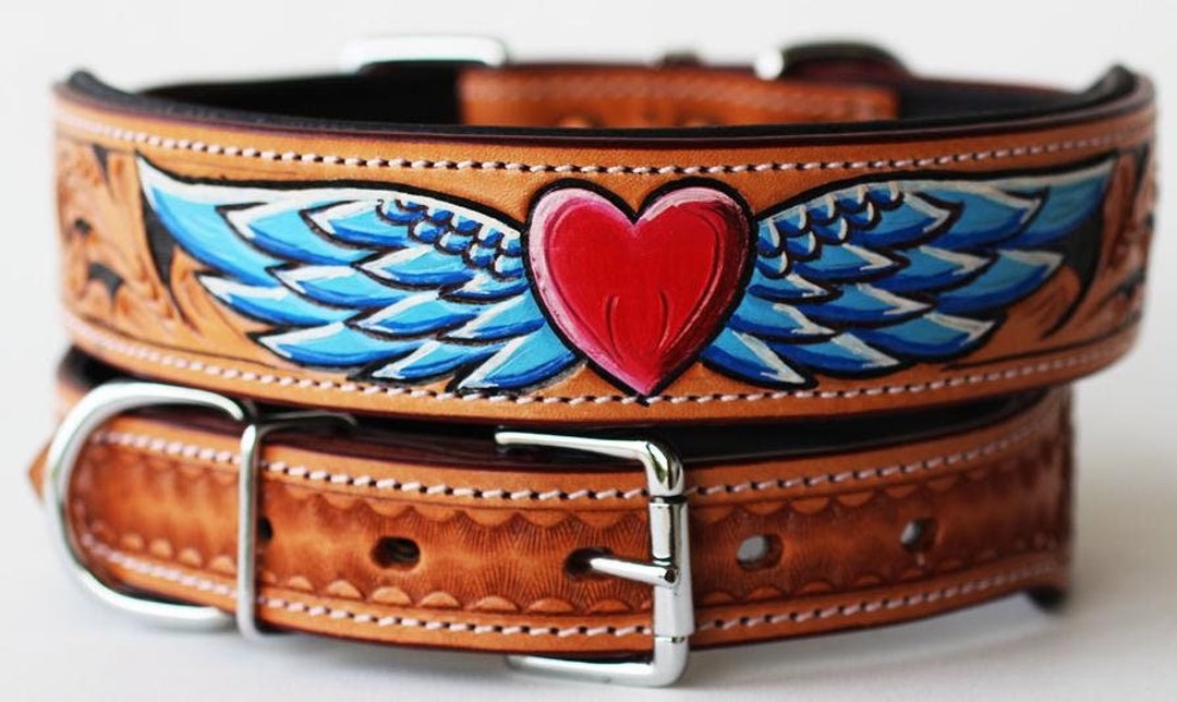 Personalized Western Hand Tooled Beaded 100% Genuine Leather Engraved ...
