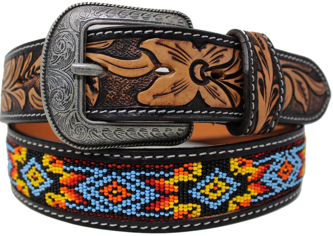 Personalized Customized Heavy Duty Western Hand Tooled Full Grain ...