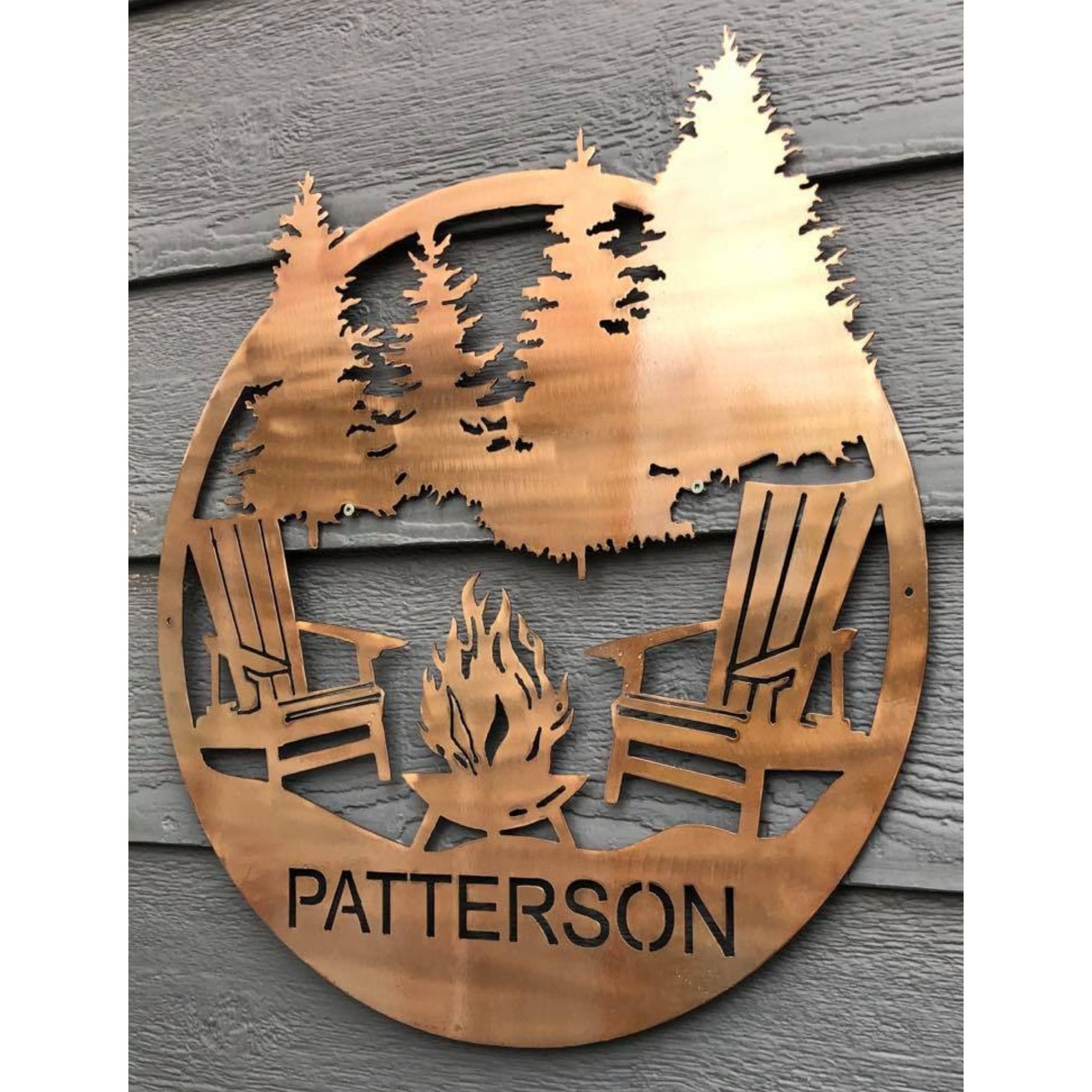 Personalized Metal Campfire Sign Custom Metal Sign Etsy Canada