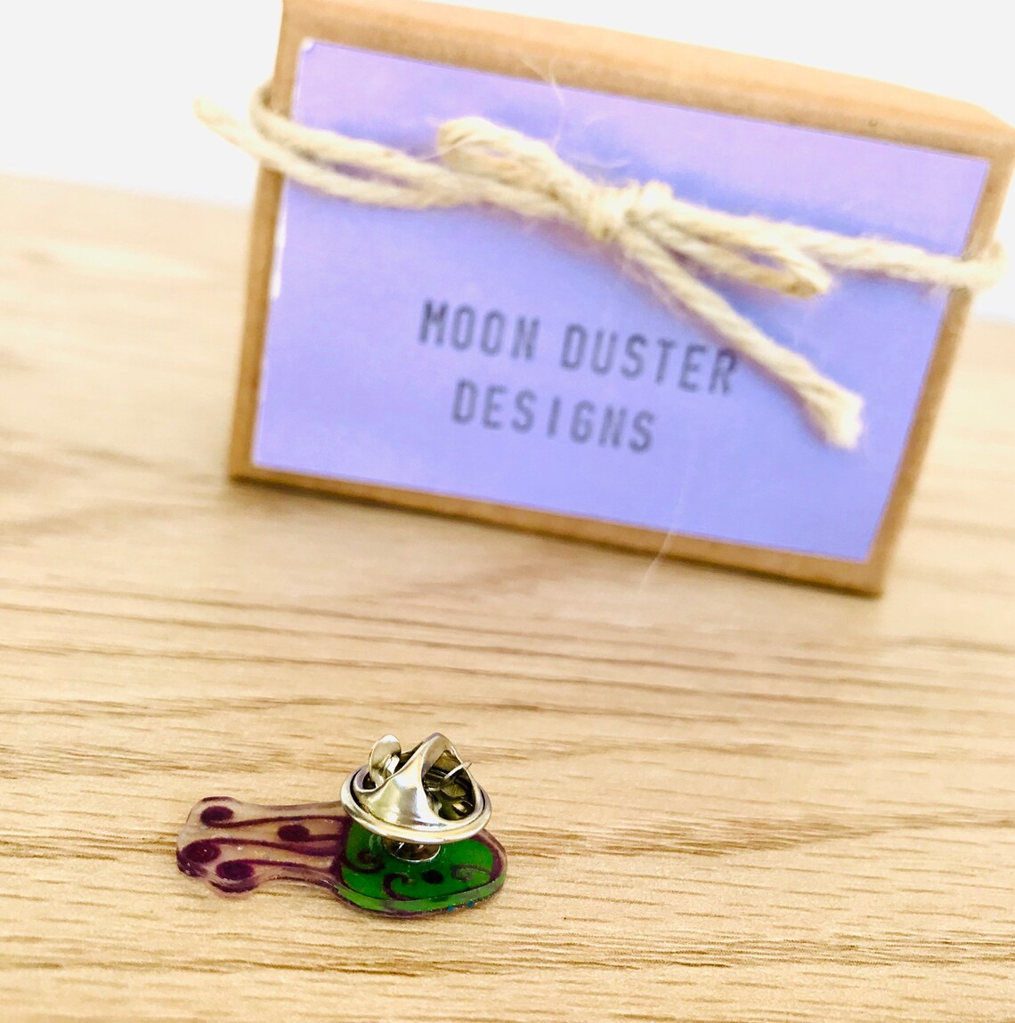 Hand Made Jellyfish Pin, Green and Purple Swirl - Etsy