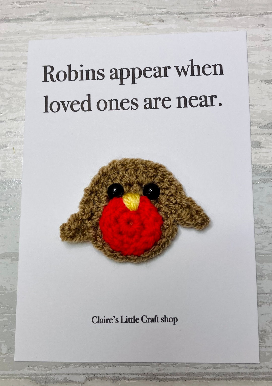 Robin Pocket Hug, Loved One Pocket Hug, Condolences Card, Lost a Loved ...