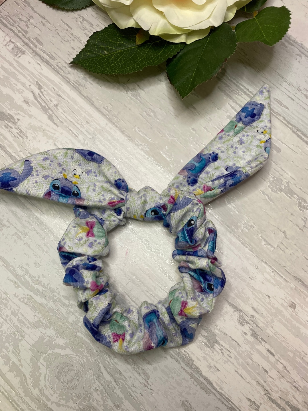 Lilo and stitch stitch Hair scrunchie with bow Disney - Etsy Österreich