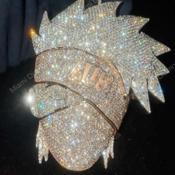 Iced Out Pendant Cartoon - Etsy