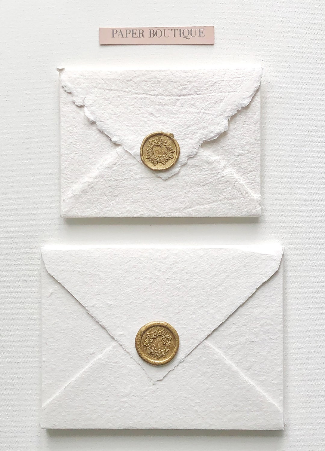 Handmade Cotton Envelopes With Uneven Edges. White - Etsy