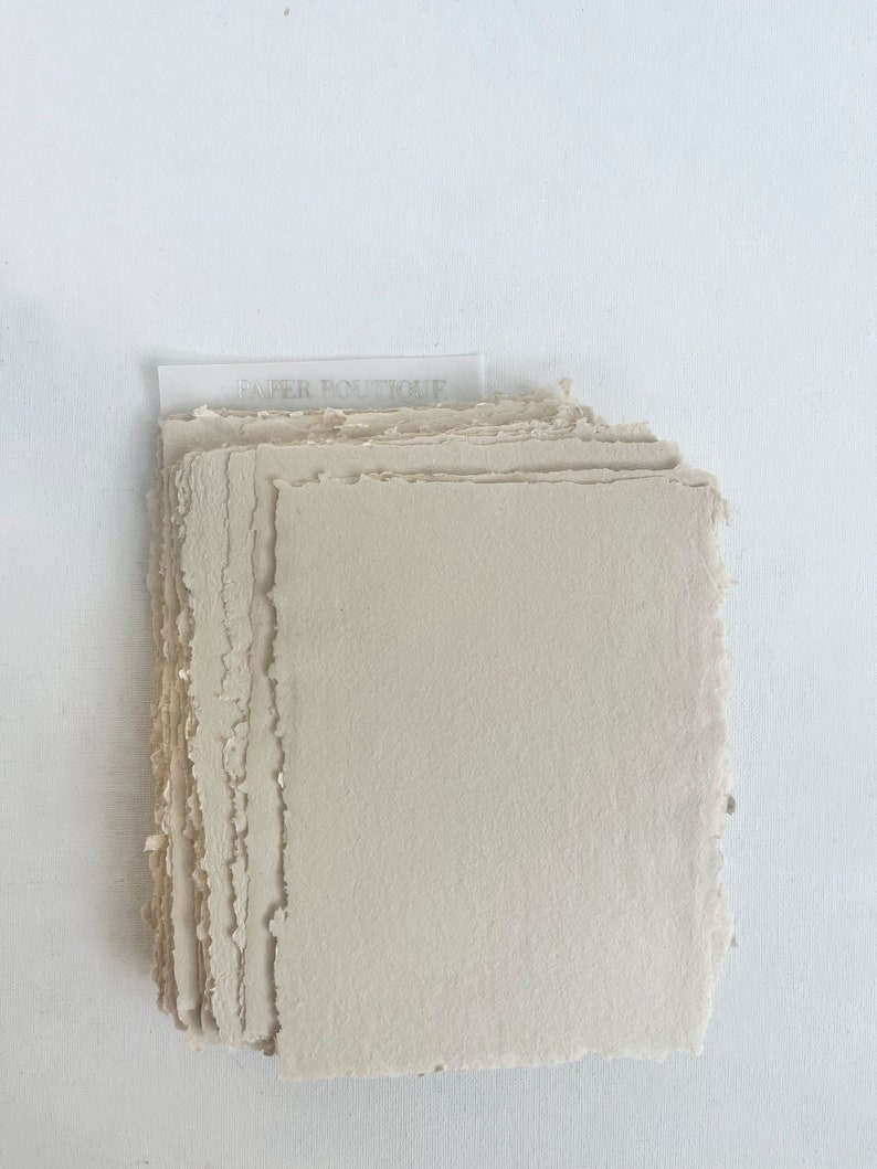 Beije Cotton Rag Paper With Uneven Edges. - Etsy