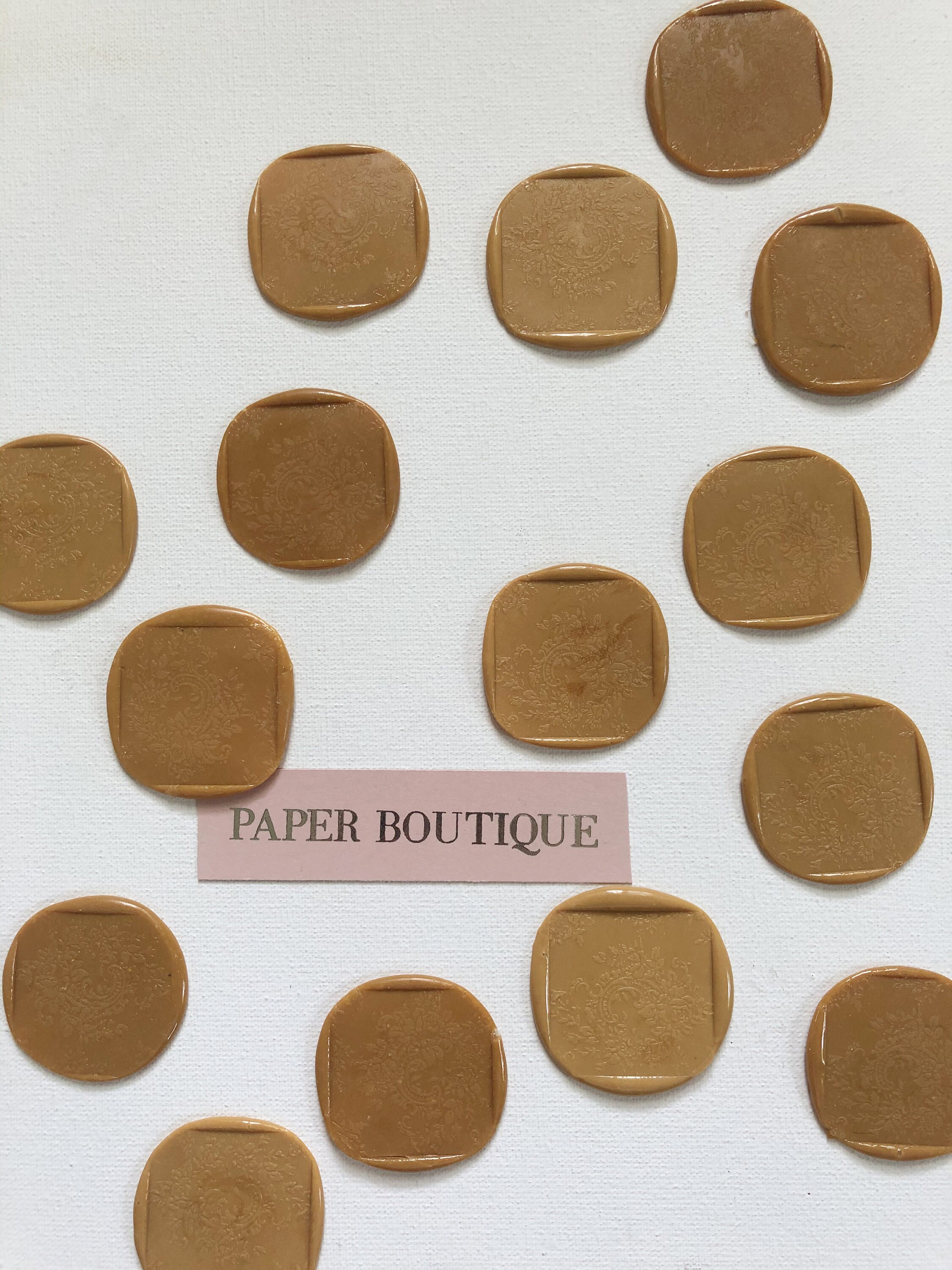 Sealing wax impression.Square 30 mm | Etsy