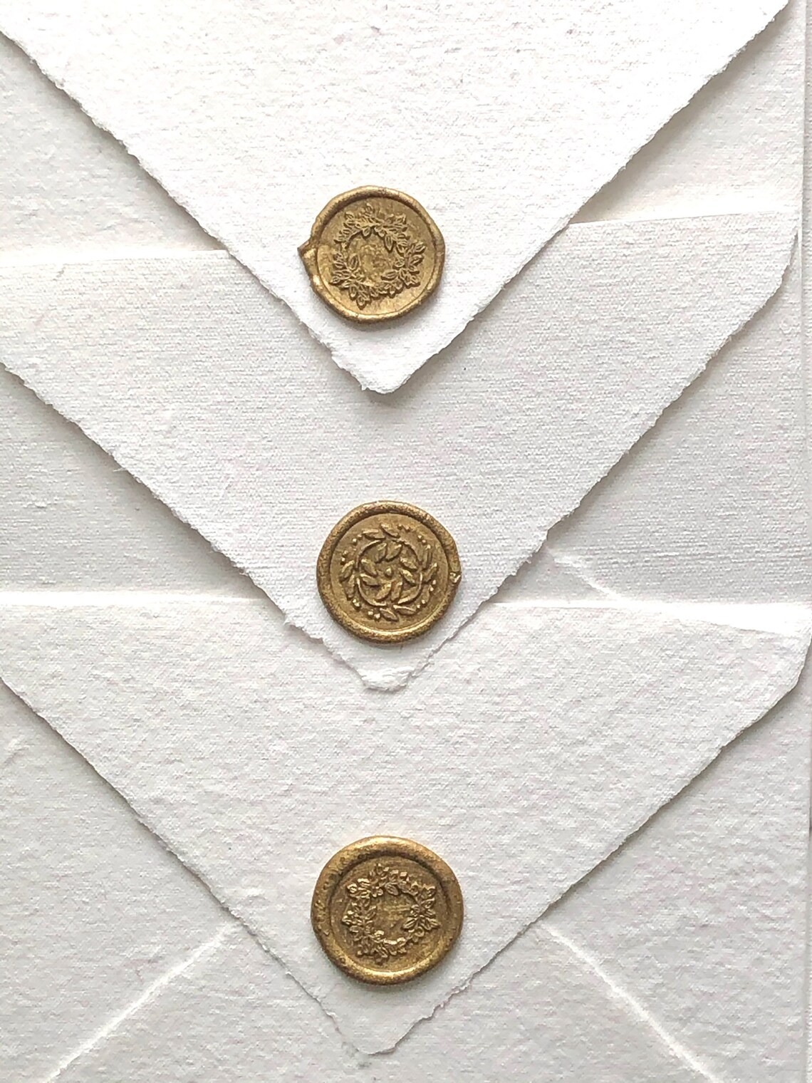 Handmade Cotton Envelopes With Uneven Edges. White - Etsy