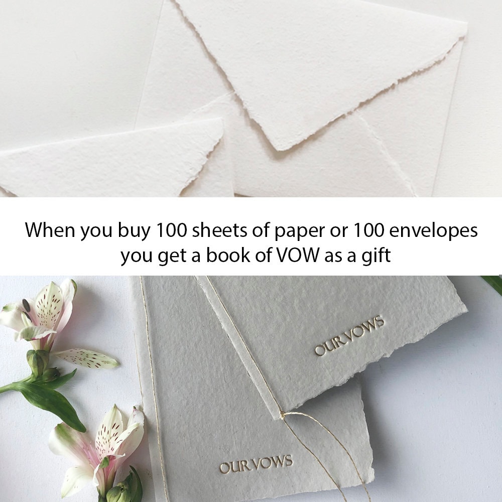 Handmade Cotton Envelopes With Uneven Edges. White - Etsy