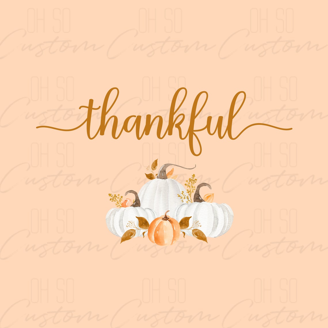 Thankful Fall Pumpkin Wallpaper | Digital Download | Computer ...