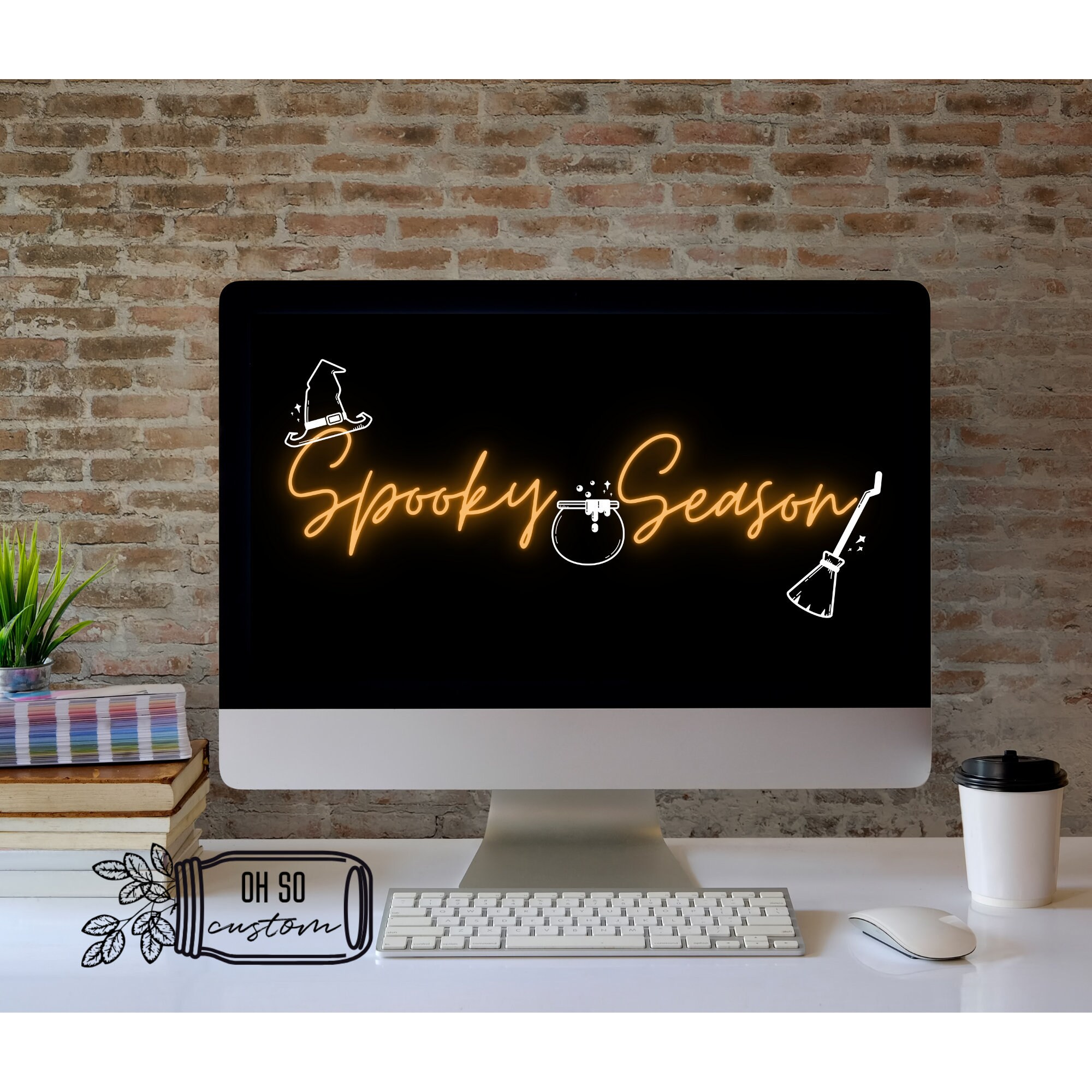 Spooky Season Desktop Wallpaper Digital Download Computer | Etsy