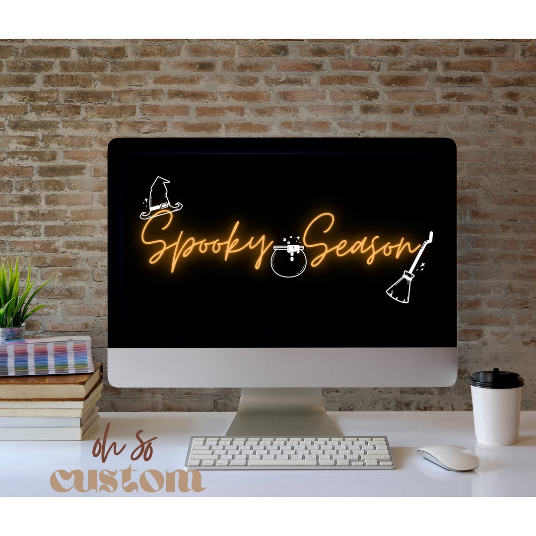 Spooky Season Desktop Wallpaper Digital Download Computer - Etsy