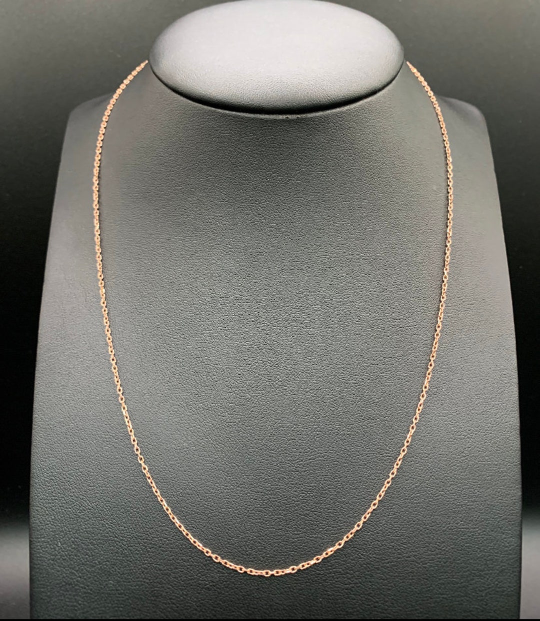 10K Rose Gold Solid Square Rolo Chain,rose Gold Square Rolo Chain,rolo ...