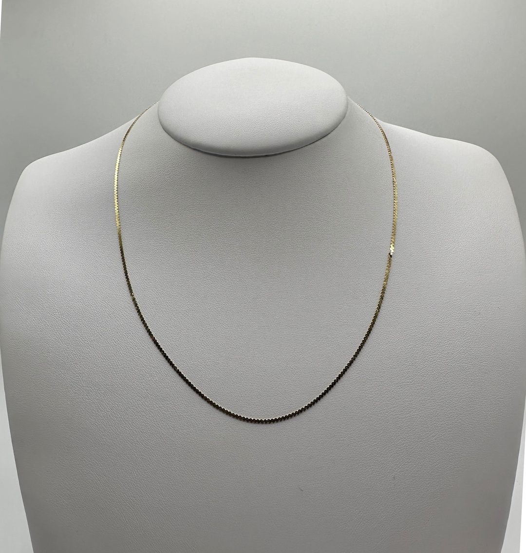 10K Gold Serpentine Chain, Gold Serpentine Link, Gold Chains, 10K ...