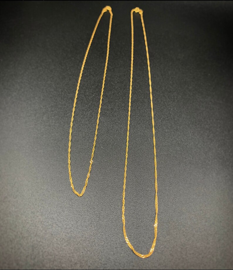 10K Gold Singapore Chainrope Twist Singapore Chainsingapore | Etsy