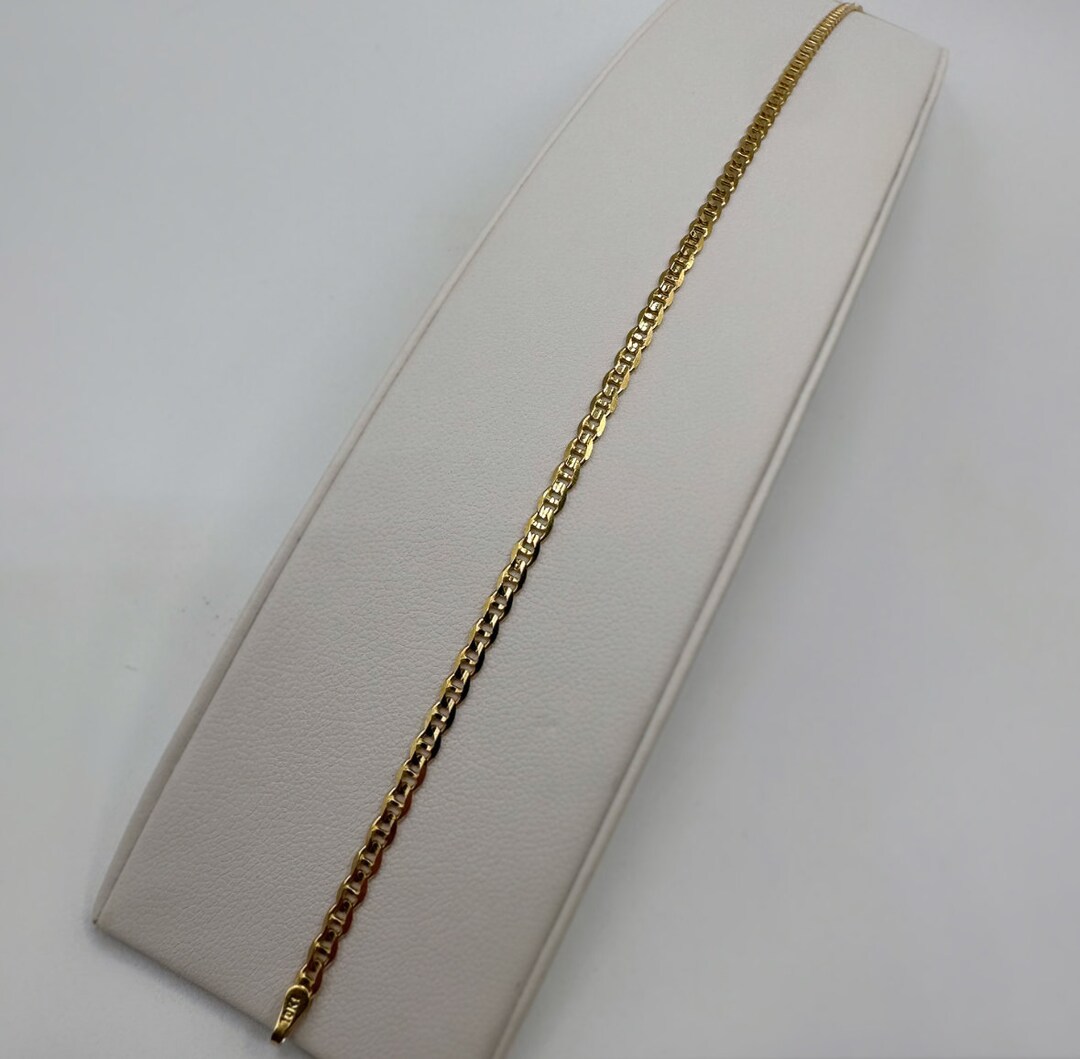 Gold Mariner Anklet, 10K Mariner Anklet, Gold Anklet, Stacking Anklet ...
