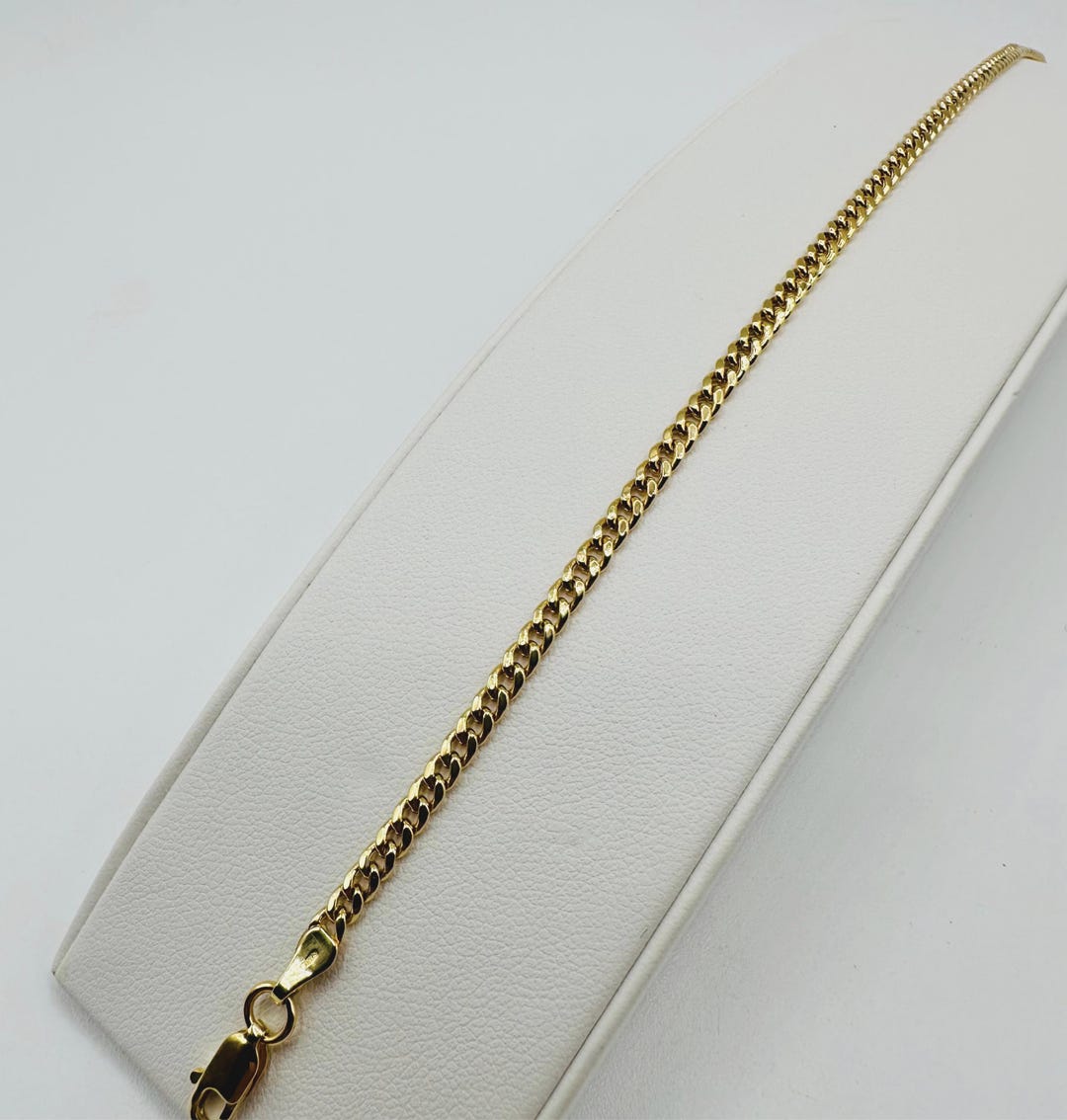 10K Curb Anklet, Curb Anklet, Gold Curb Anklet, Stacking Anklet ...