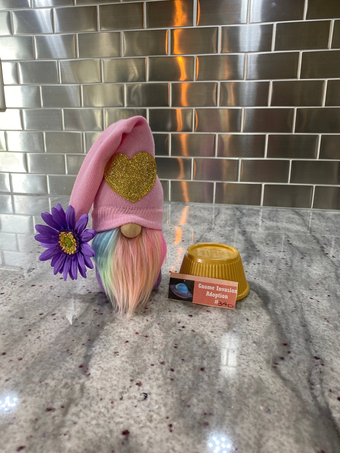 Gold Heart Gnome - Etsy