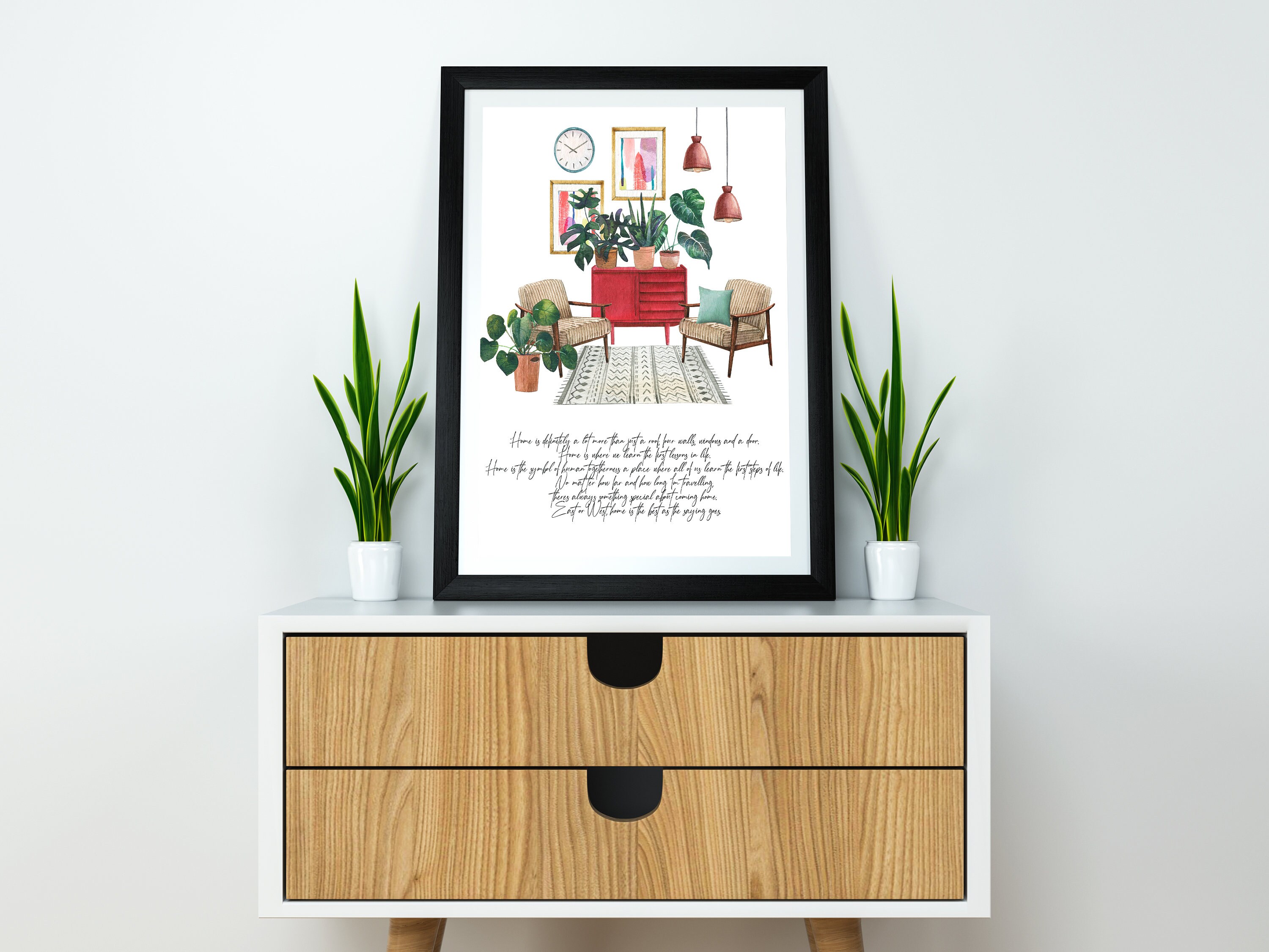 Interior Decor Scene Creatormood Board Living Room Design | Etsy