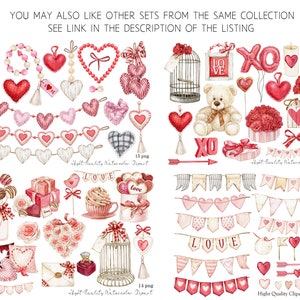 Watercolor Valentines Day Clipart.cupcake Clipart,cake Pops,pink Sweets ...
