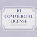 LIMITED Commercial License for 2 Products. NO Credit Required. CL. - Etsy