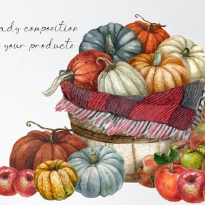 Thanksgiving Day Clipart. Watercolor Premade Fall Decor - Etsy