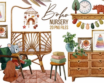 Boho Room Clipart - Etsy