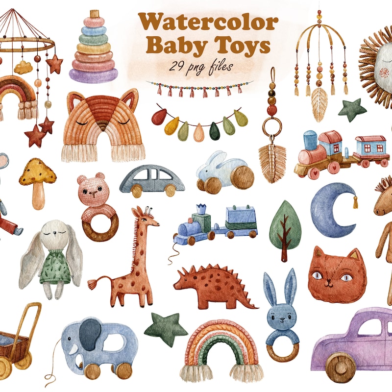 Toys Clipart - Etsy