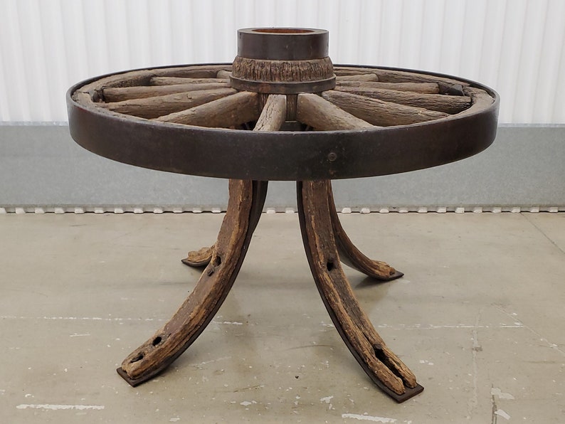 Antique Wagon Wheel Coffee Table Antique Wagon Wheel Display - Etsy