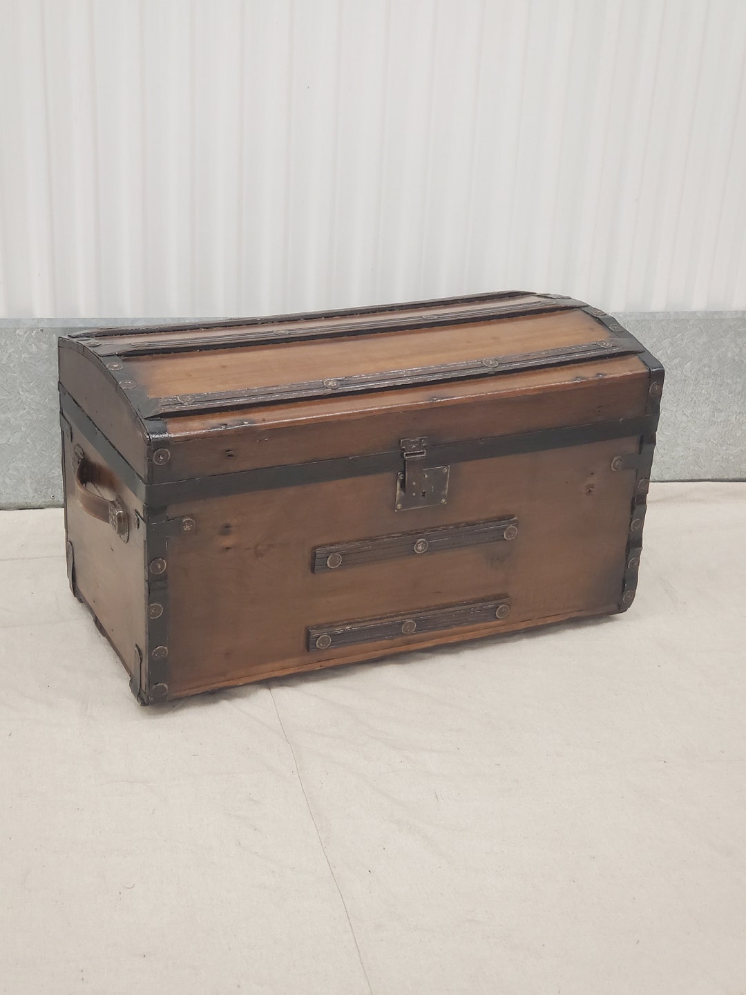 Antique Trunk, Small Trunk Chest, 1800s Trunk, Storage Trunk, Pirate ...