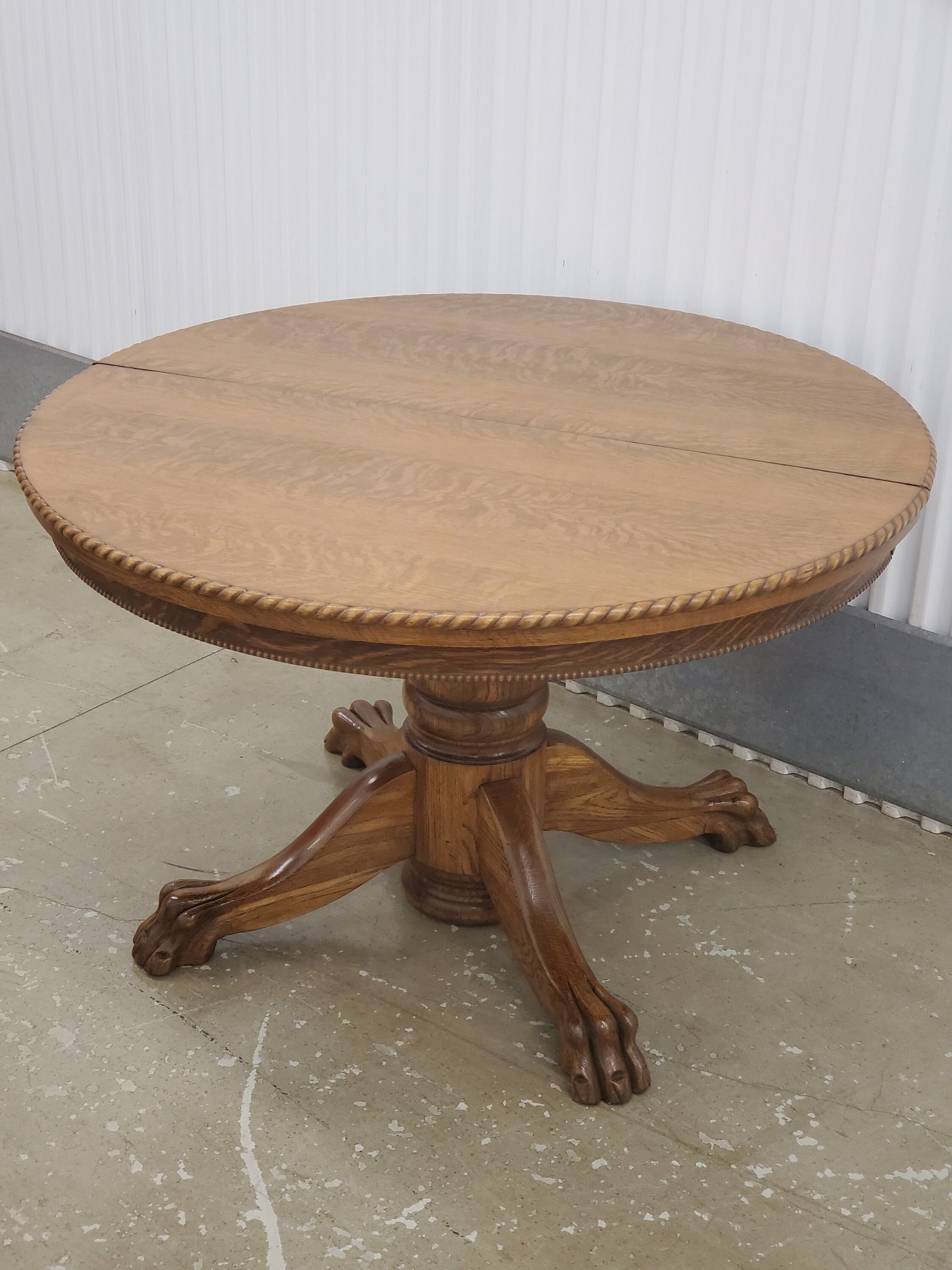 Antique Tiger Oak Wood Dining Table Antique Round Oak Table - Etsy