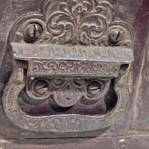 Antique Strong Box, Antique Stagecoach Strong Box, Antique Heavy ...