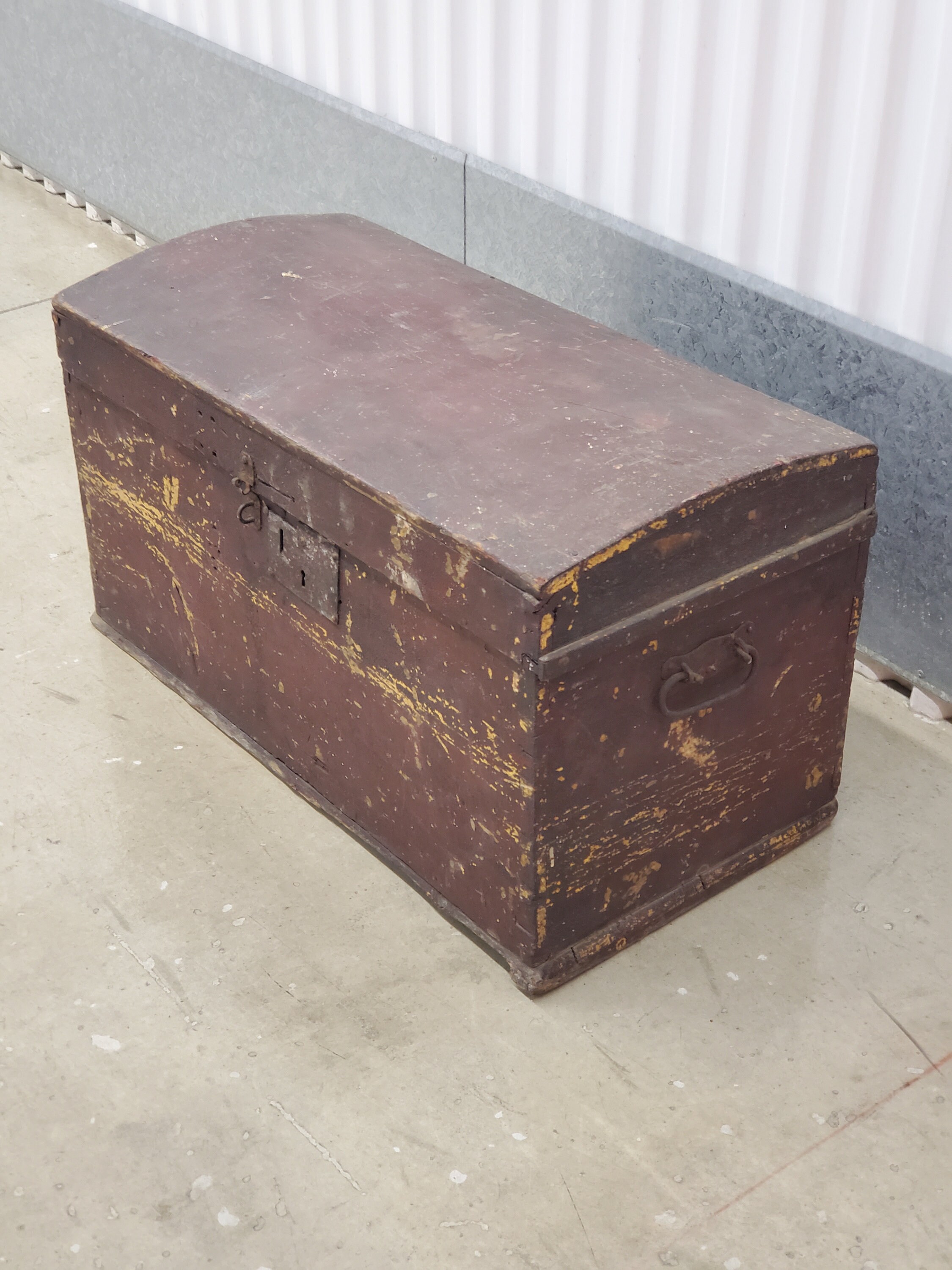 Antique Trunk Small Primitive Wood Trunk Dovetail Trunk | Etsy