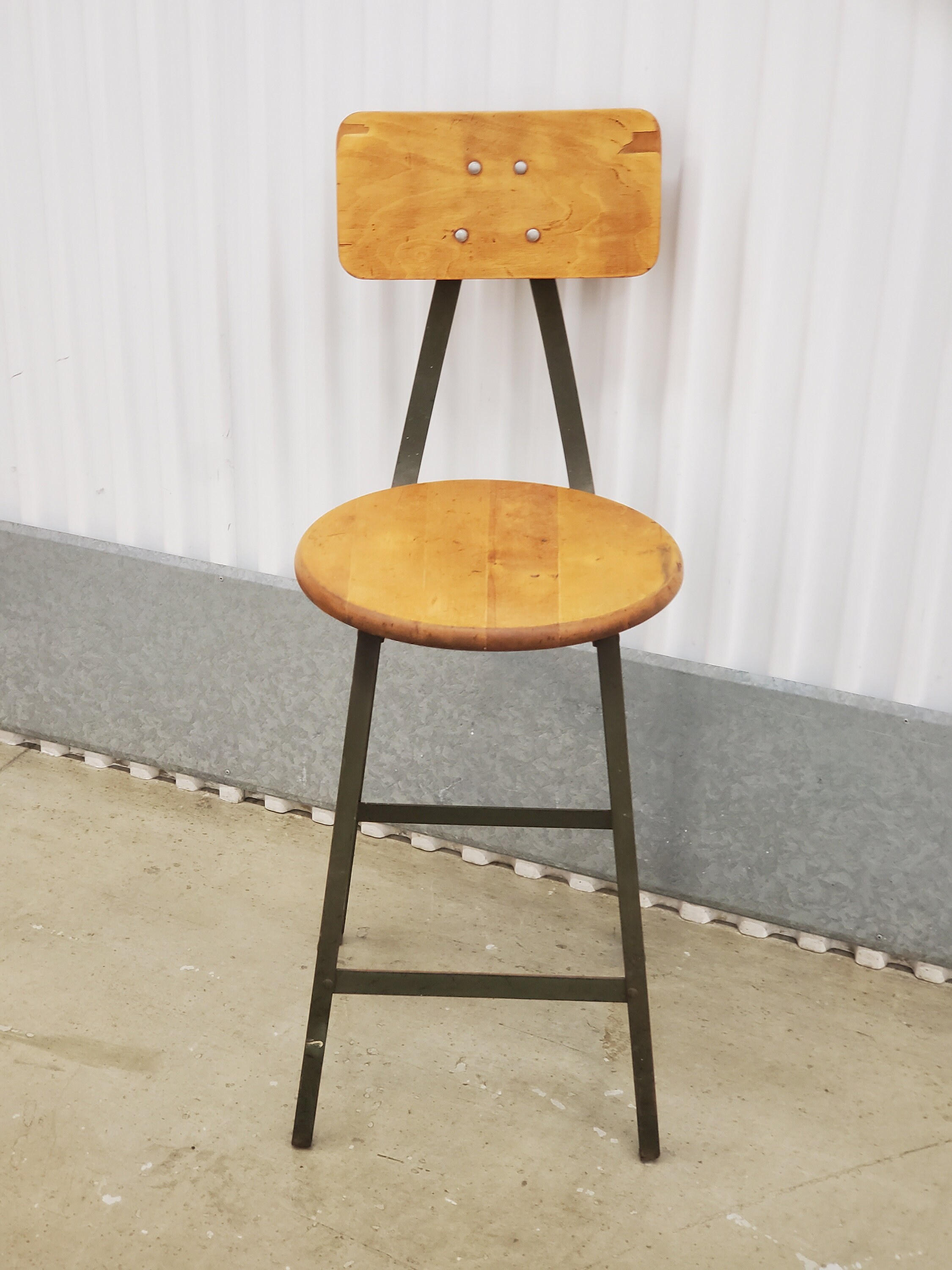 Vintage Industrial Stool Pollard Chicago Stool - Etsy