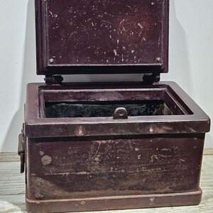 Antique Strong Box, Antique Stagecoach Strong Box, Antique Heavy ...