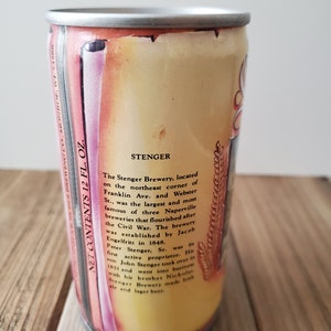 Vintage Beer Can Stenger Brewery Naperville IL - Etsy