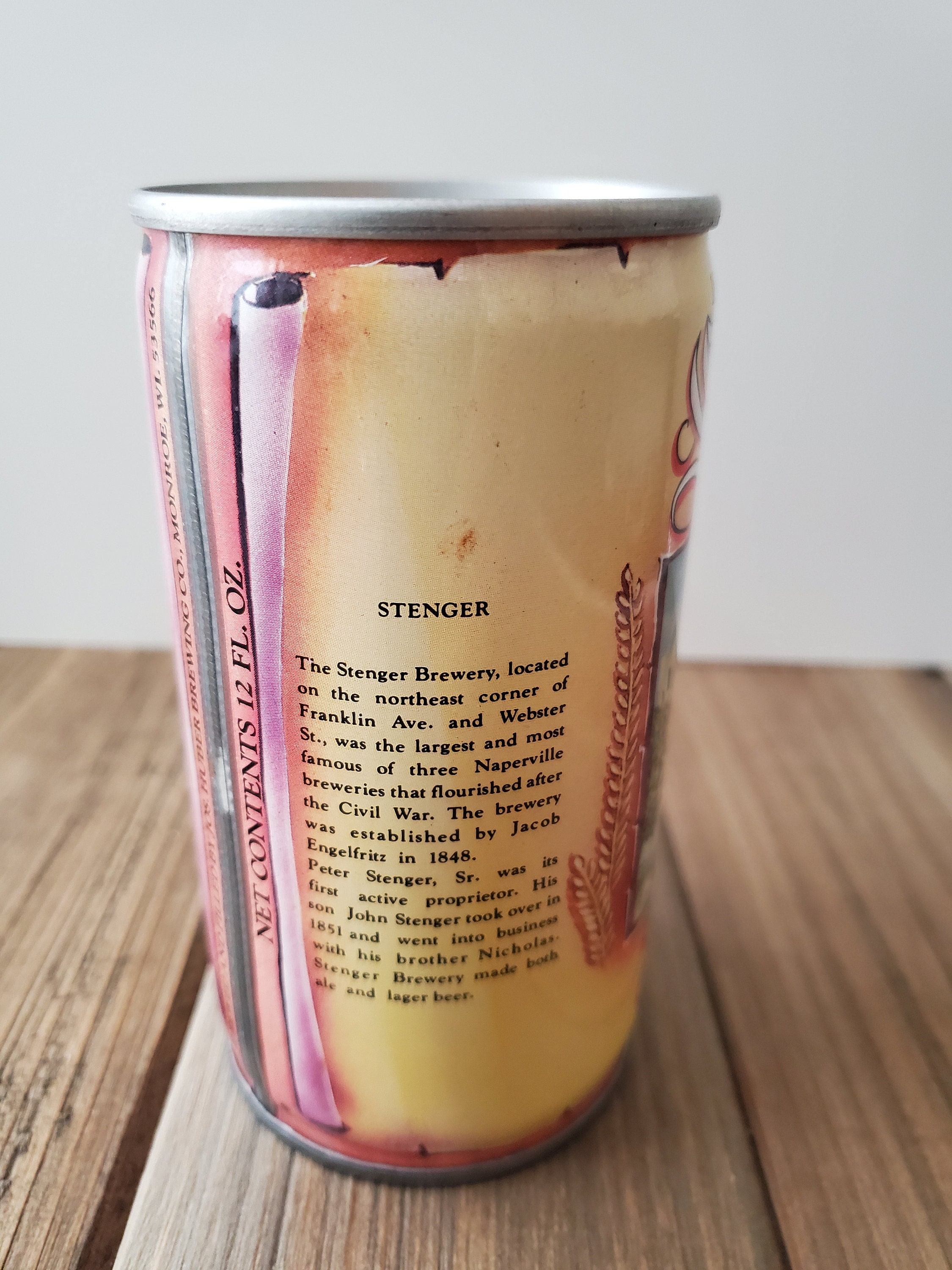 Vintage Beer Can Stenger Brewery Naperville IL - Etsy