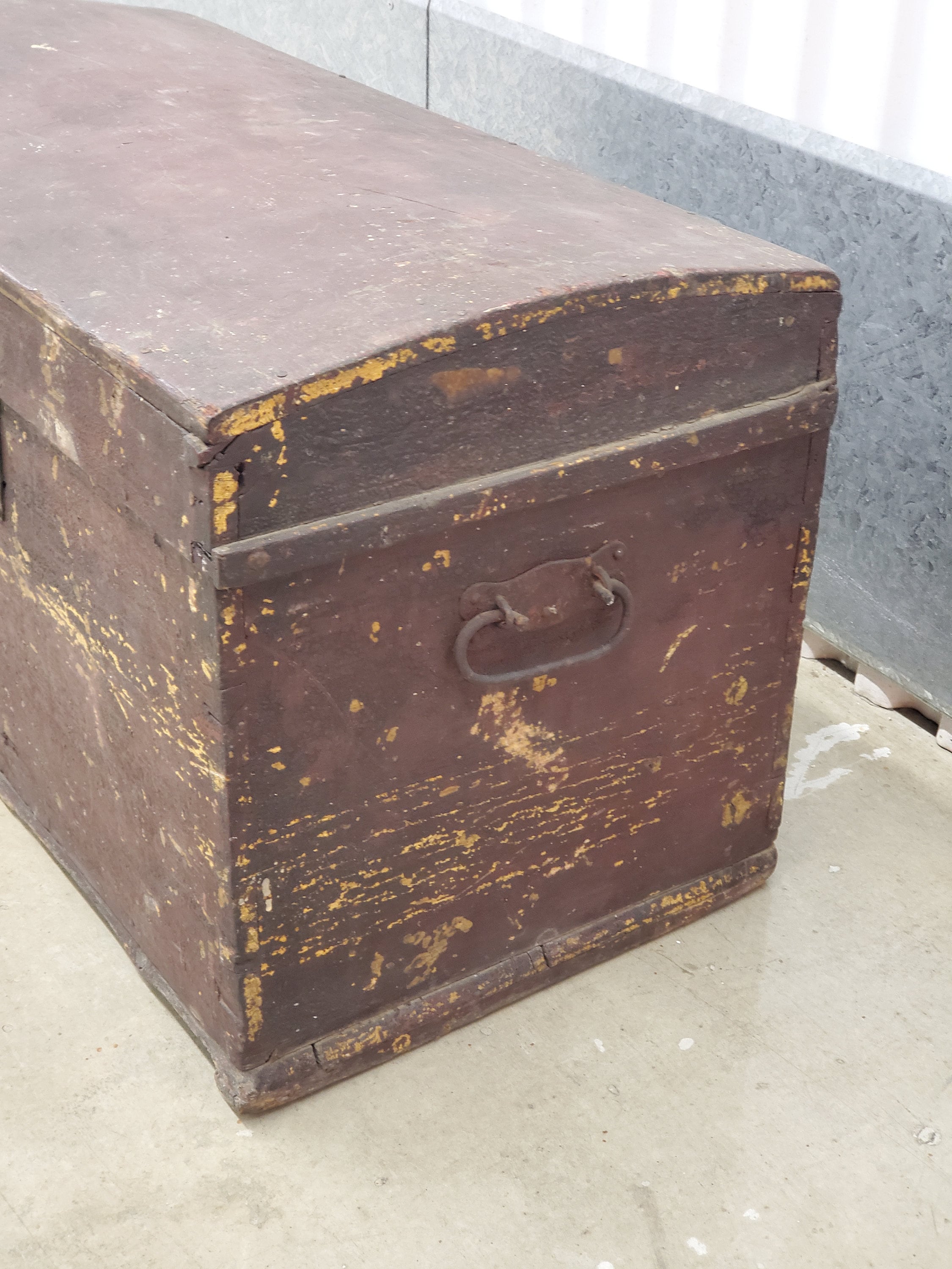 Antique Trunk Small Primitive Wood Trunk Dovetail Trunk | Etsy